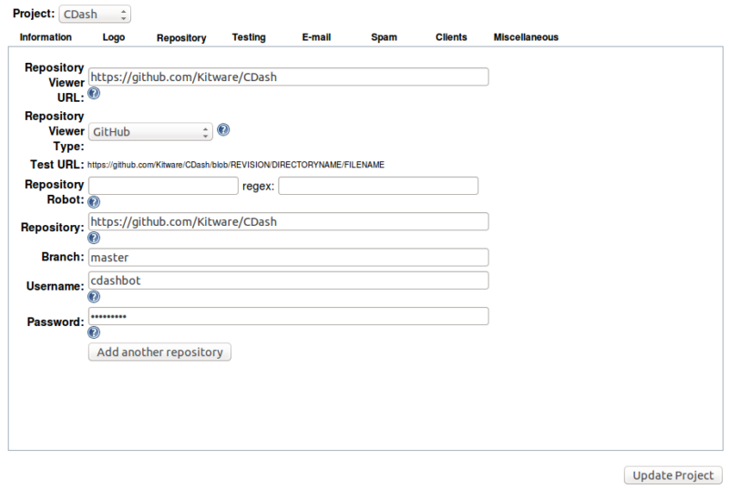 CDash integration with GitHub