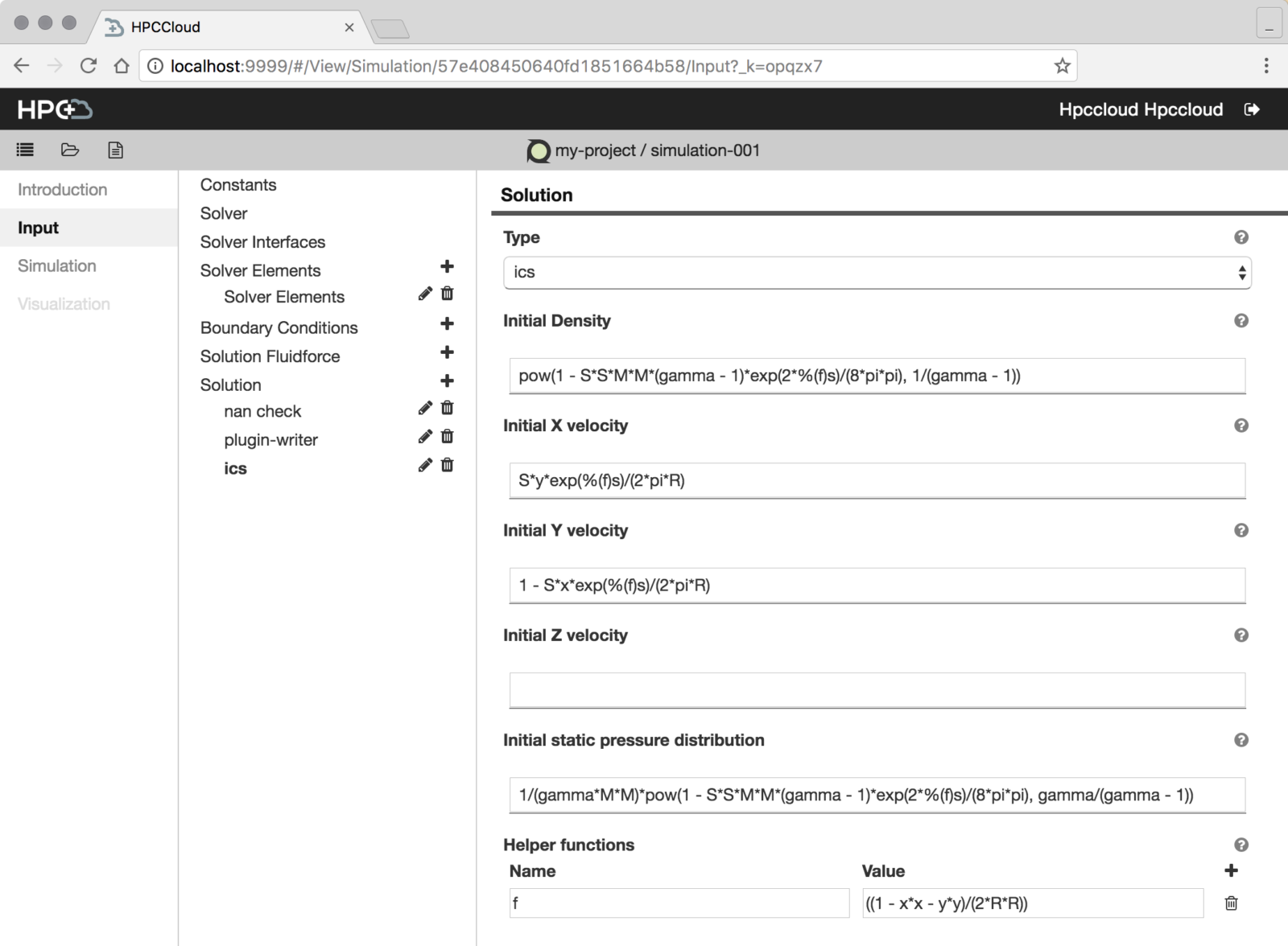 HPCCloud: HPC simulation workflow in the cloud