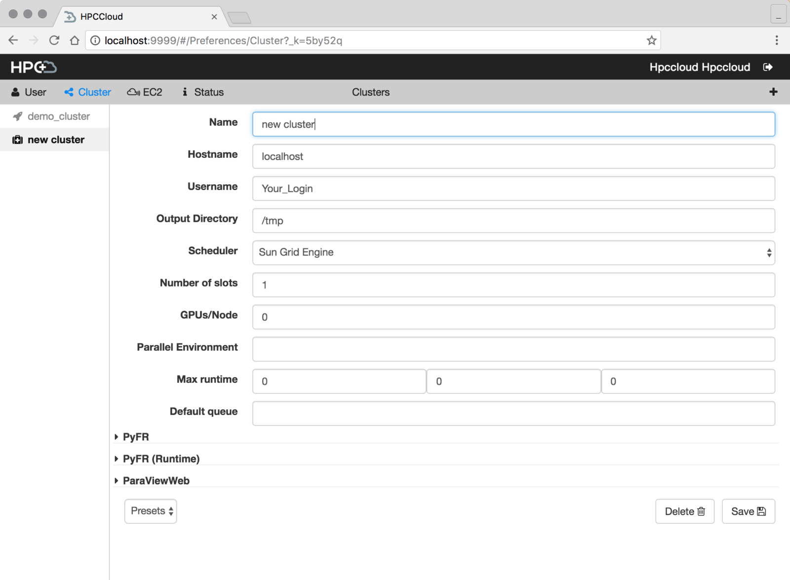 HPCCloud: HPC simulation workflow in the cloud