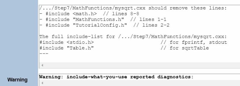 Static Checks With Cmake Cdash Iwyu Clang Tidy Lwyu Cpplint And Cppcheck