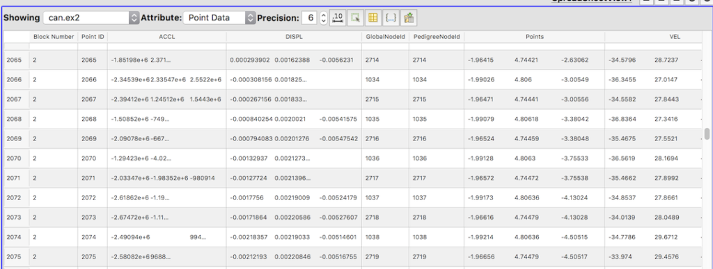 Multi-component arrays in Spreadsheets