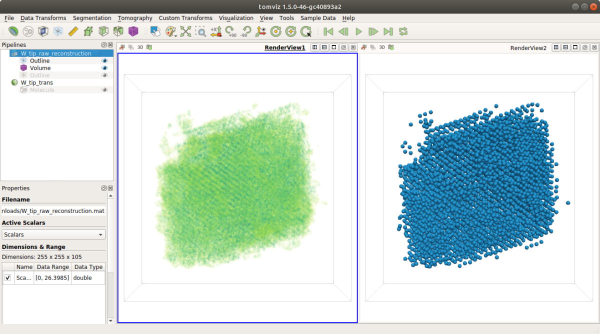 Atomic Structures in Tomviz
