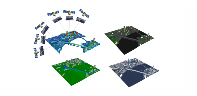 3D reconstruction from satellite images