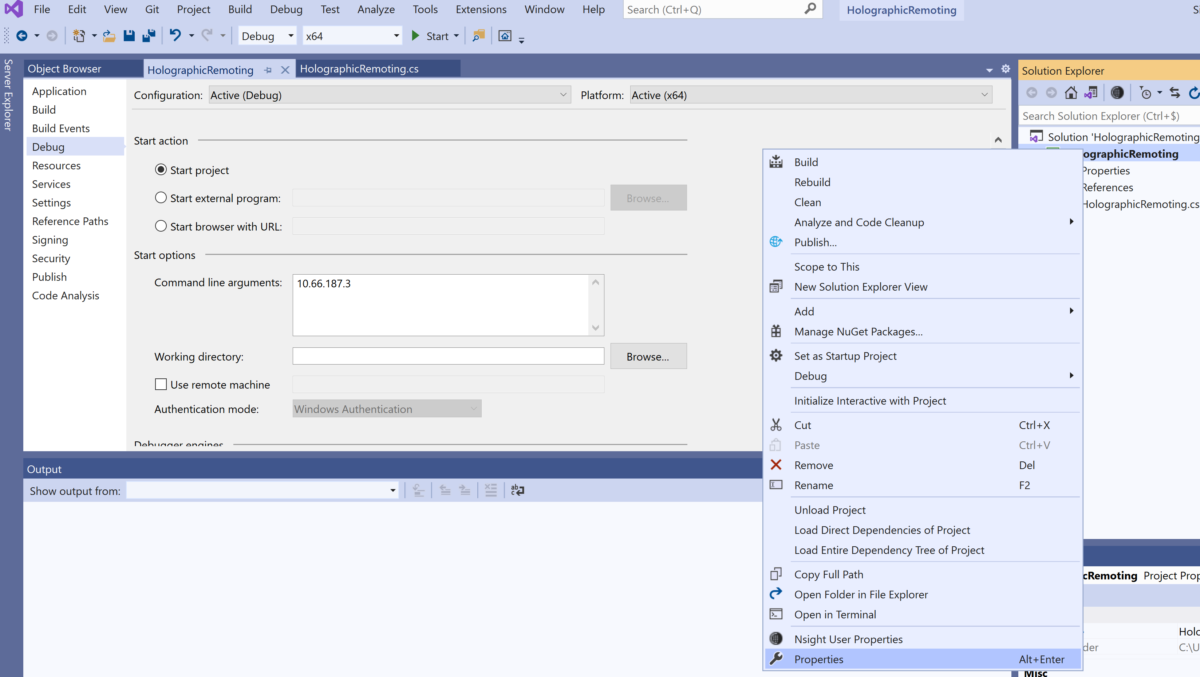 Activiz holographic remoting: Stream VTK to the Hololens 2