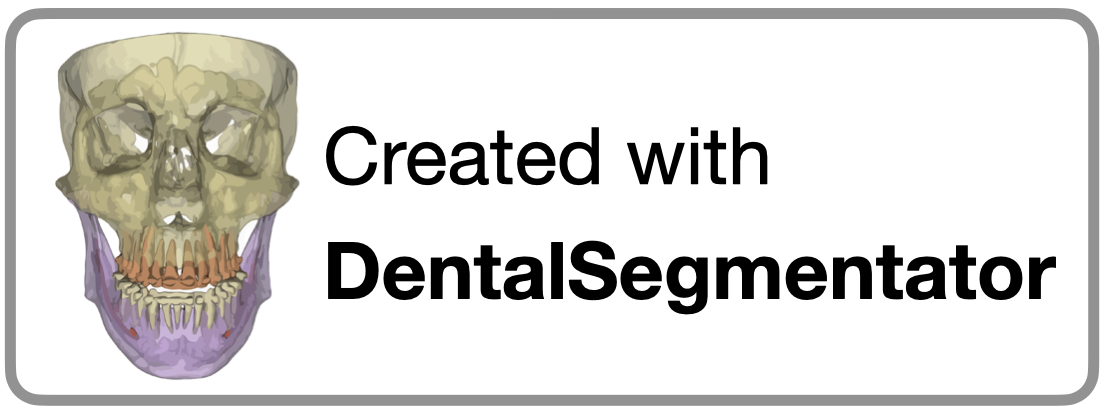 One-click dental segmentation in 3D Slicer with the Dental Segmentator Extension