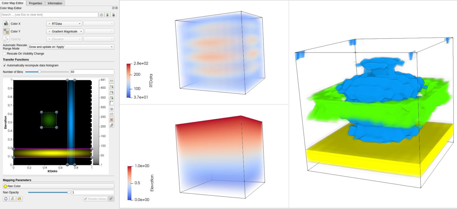 Bivariate Representations in ParaView