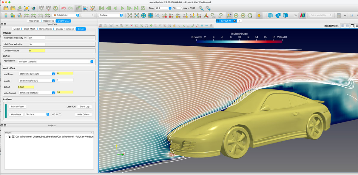 Combine High-fidelity Modeling with Productive Workflows Using OpenFOAM and CMB