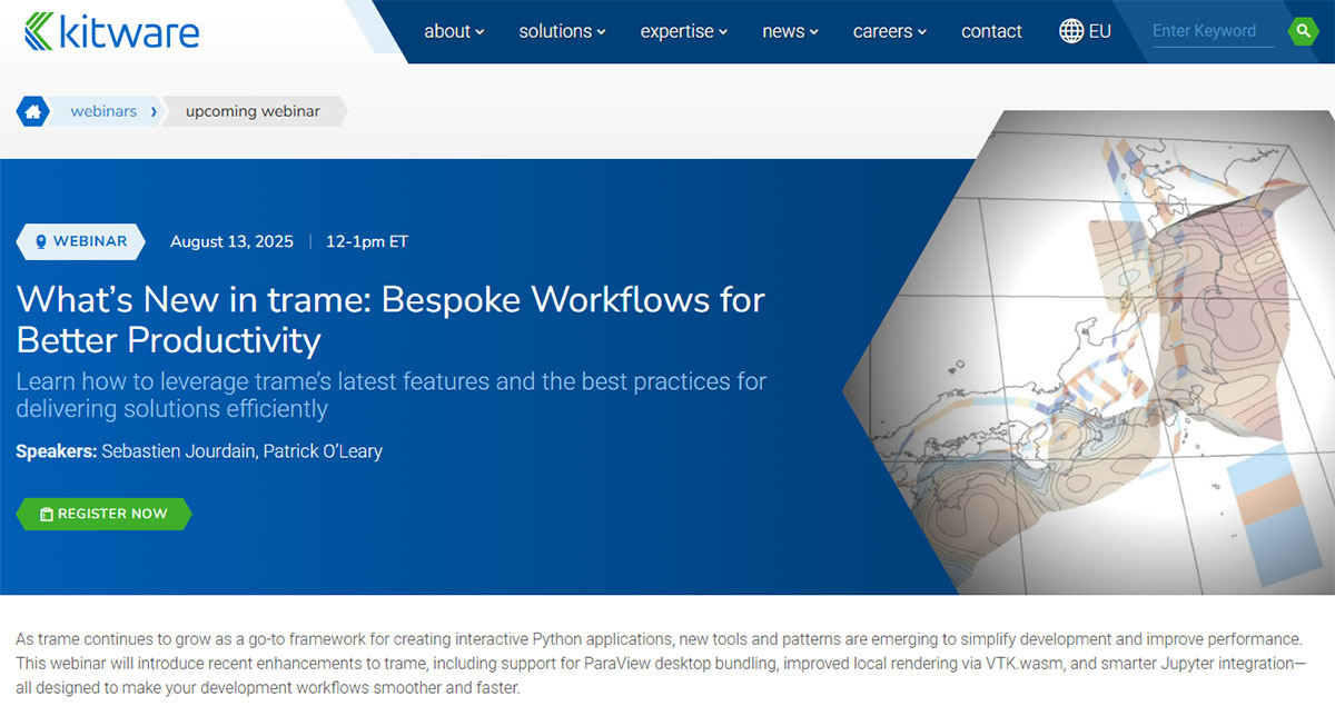 What’s New in trame: Bespoke Workflows for Better Productivity