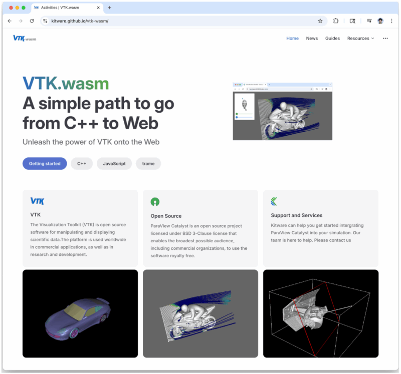 Introducing WebAssembly support in VTK